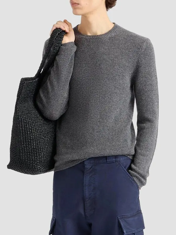 Prada Cashmere Crewneck Sweater - Grey