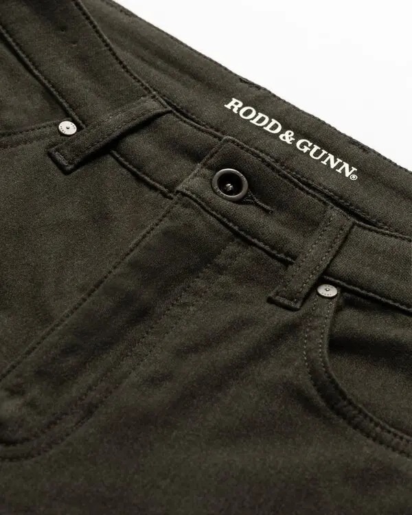 Rodd & Gunn Motion Melange Straight Fit Jeans - Bayleaf