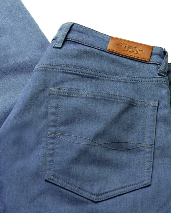 Rodd & Gunn Motion Melange Straight Fit Jeans - Denim