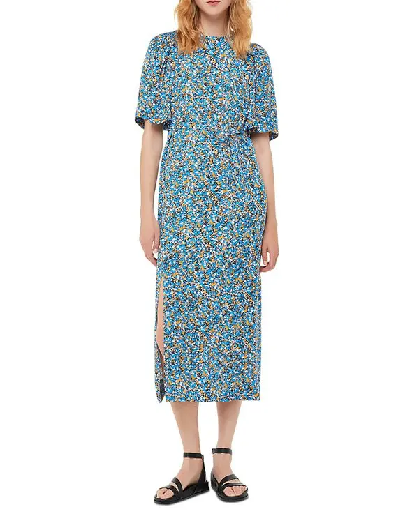 Whistles Tallie Ditsy Bouquet Midi Dress