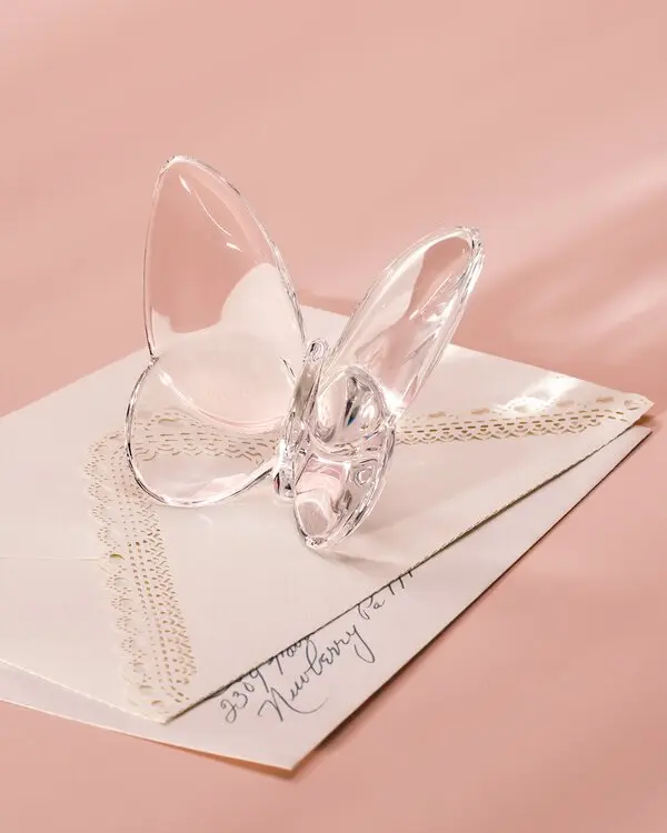 THE MARTHA, BY BACCARAT 2.5 Lucky Crystal Butterfly - Clear