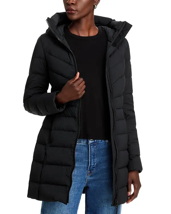 Canada Goose Clair Hooded Puffer Coat - Black