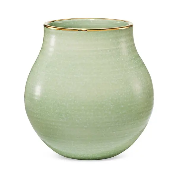 Aerin Romina Large Ceramic Earthenware Vase - Green