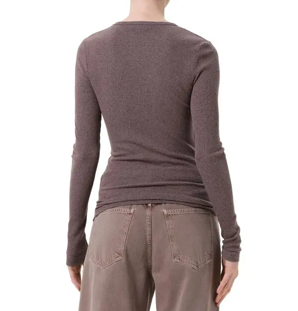AGOLDE Delphi Slim Tee - Ceramic