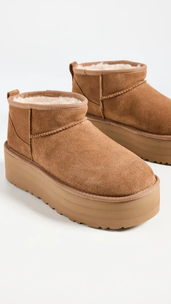 UGG Classic Ultra Mini Platform Boots - Chestnut