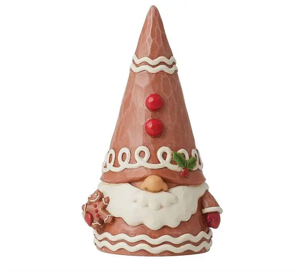 JIM SHORE Gingerbread Gnome Figurine - One-color