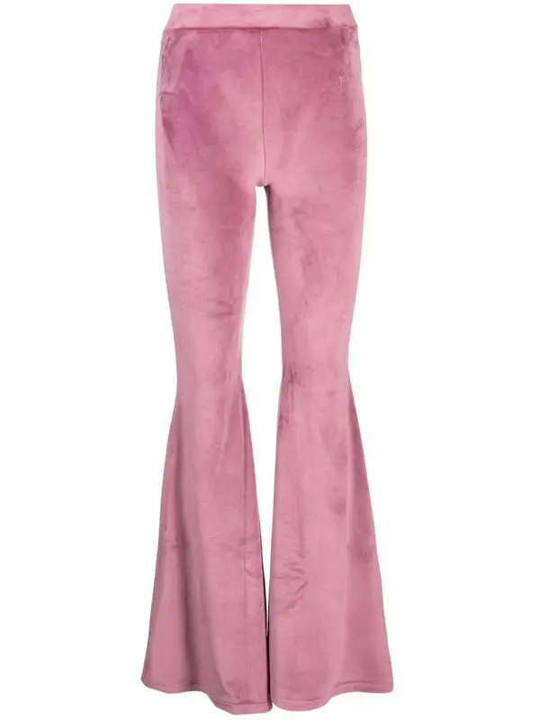 Gcds Velvet Flared Trousers