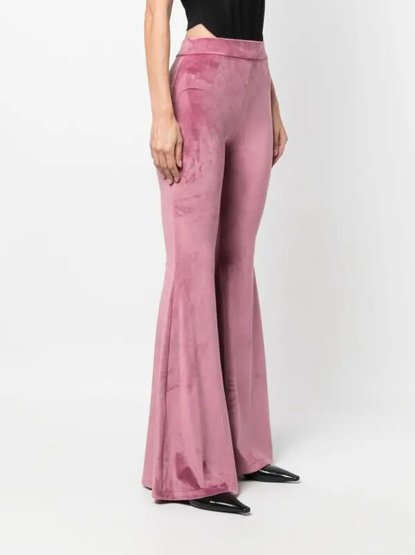 Gcds Velvet Flared Trousers