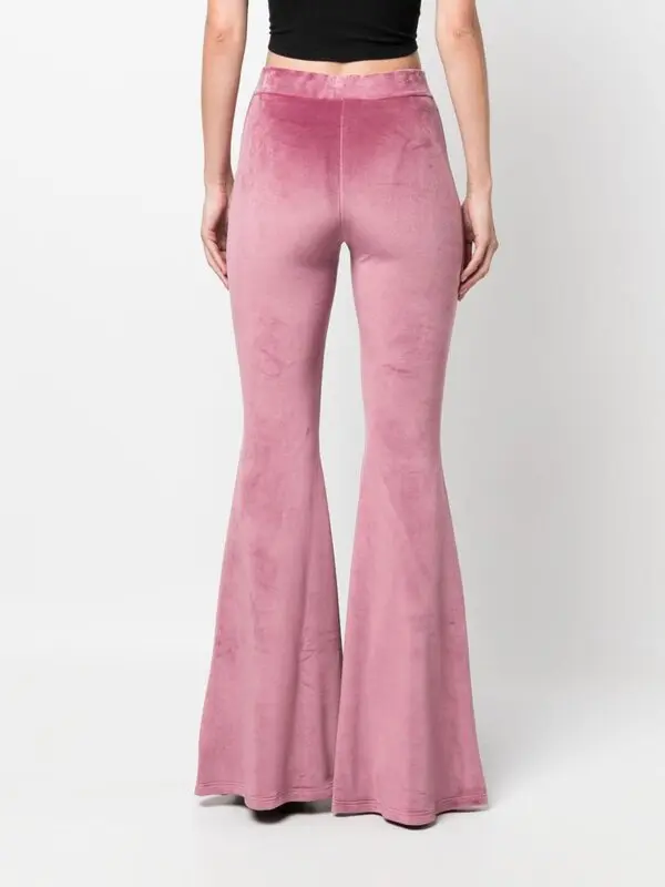 Gcds Velvet Flared Trousers