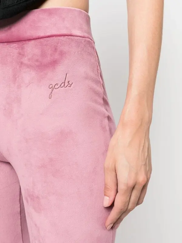 Gcds Velvet Flared Trousers