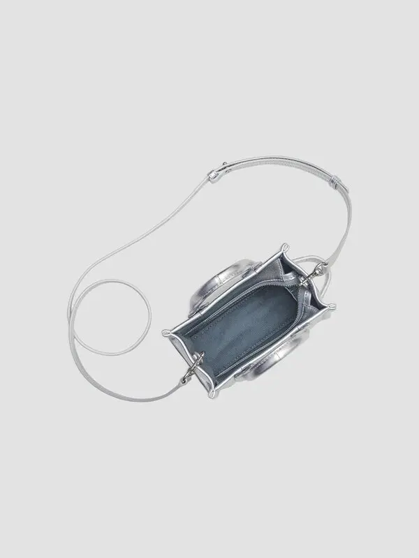 Marc Jacobs The Metallic Leather Tote Bag - Silver