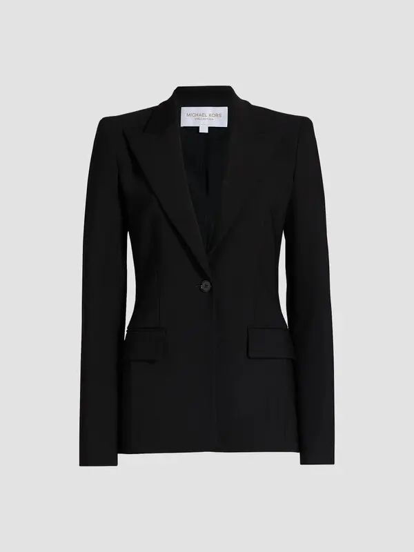 Michael Kors Georgina Pebble Crepe Blazer
