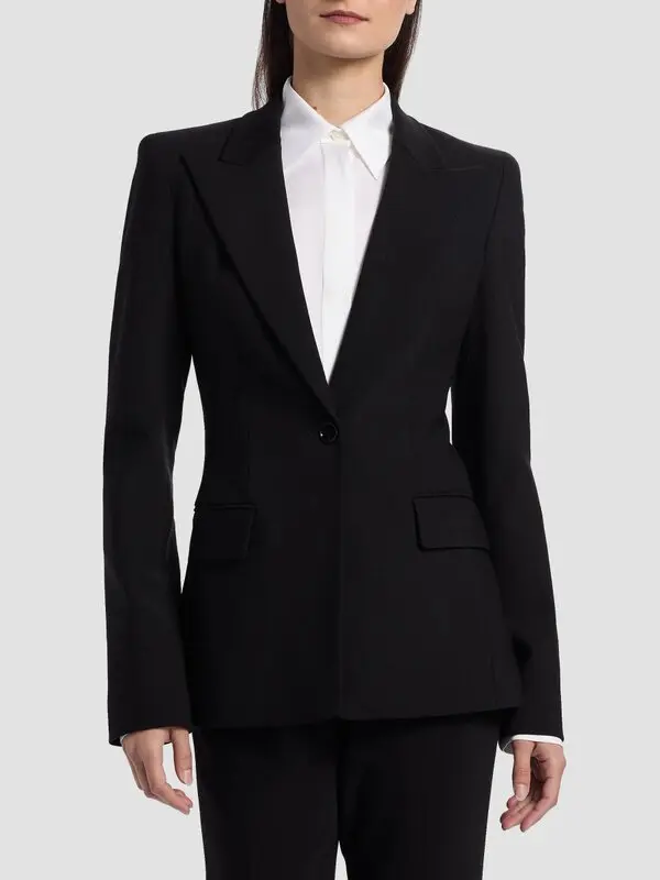 Michael Kors Georgina Pebble Crepe Blazer
