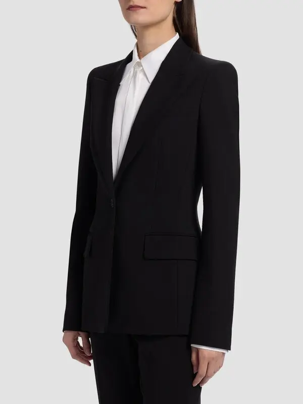 Michael Kors Georgina Pebble Crepe Blazer