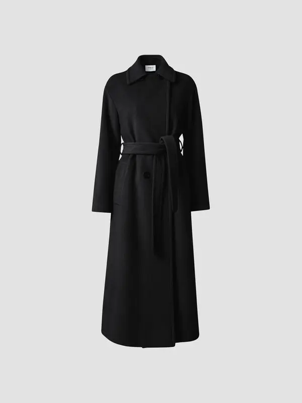 Akris Belted Collar Maxi Coat