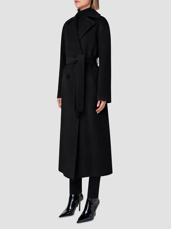 Akris Belted Collar Maxi Coat