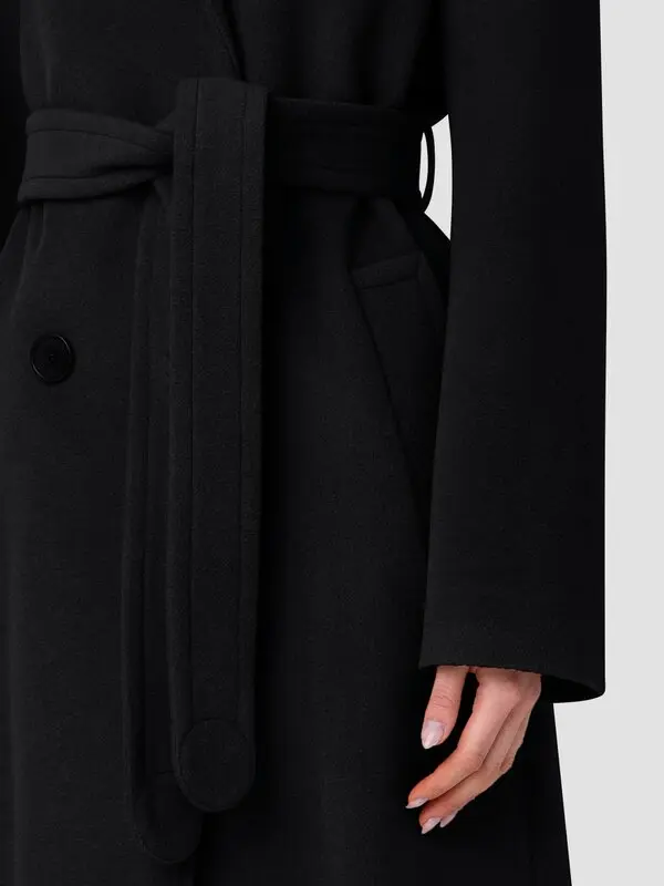 Akris Belted Collar Maxi Coat
