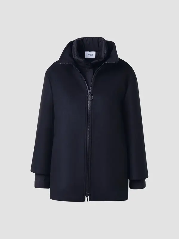 Akris Core Layered Wool-blend Jacket
