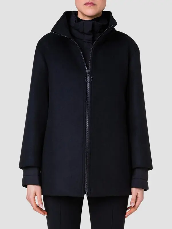 Akris Core Layered Wool-blend Jacket