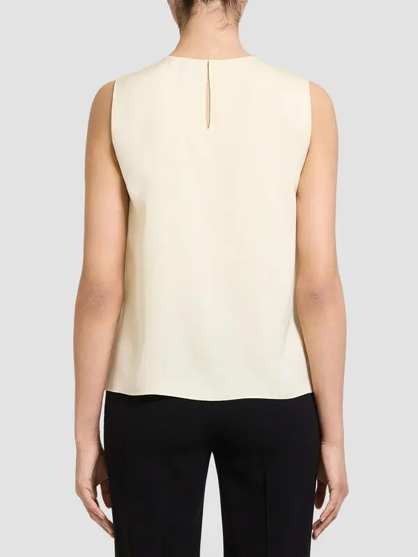 Theory Sleeveless Silk Top - Sunbeam