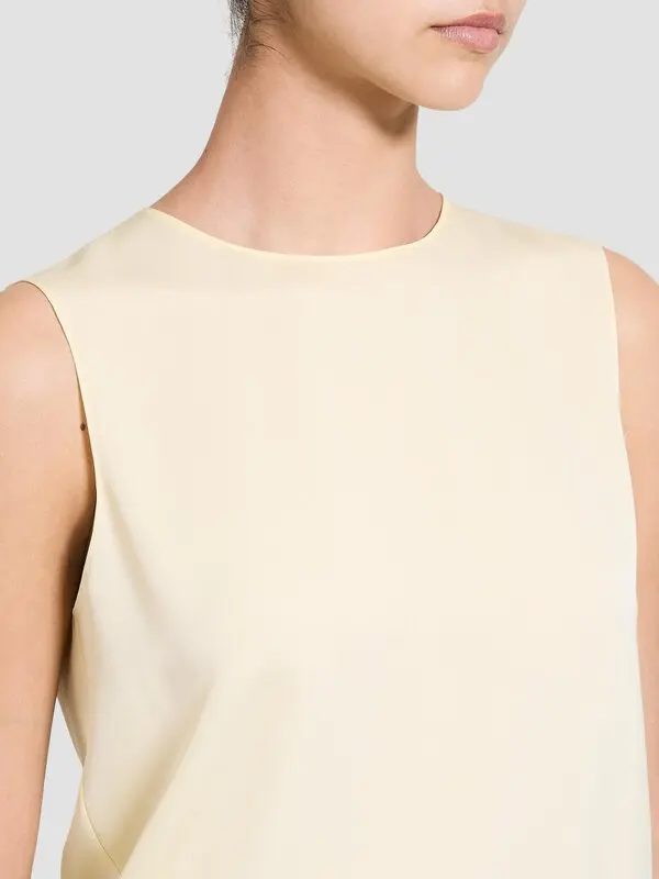 Theory Sleeveless Silk Top - Sunbeam