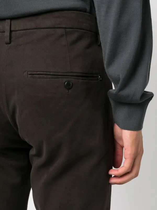 DONDUP Straight-leg Chino Trousers - Brown