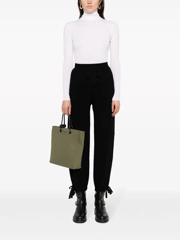 P.a.r.o.s.h Drawstring-waistband Cargo Trousers - Black