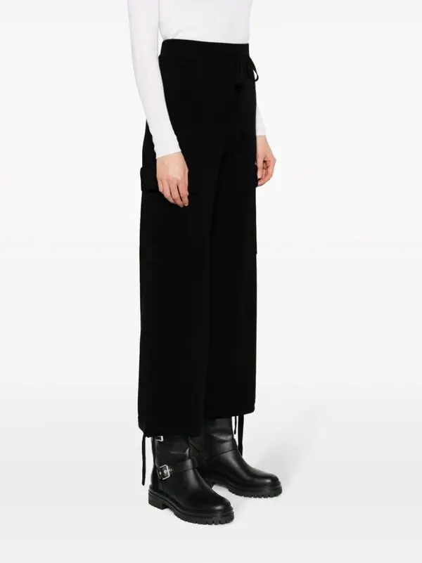 P.a.r.o.s.h Drawstring-waistband Cargo Trousers - Black