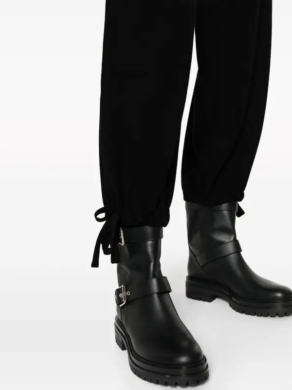P.a.r.o.s.h Drawstring-waistband Cargo Trousers - Black