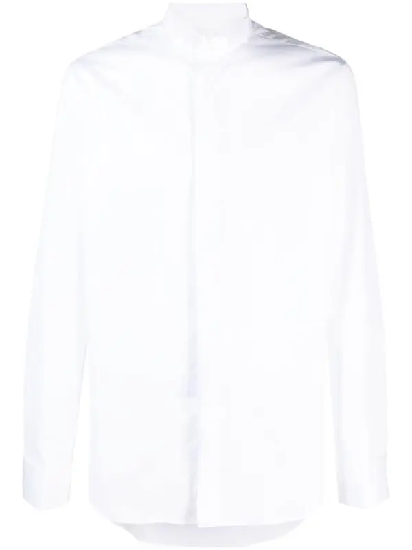 Canali Long-sleeved Cotton Shirt