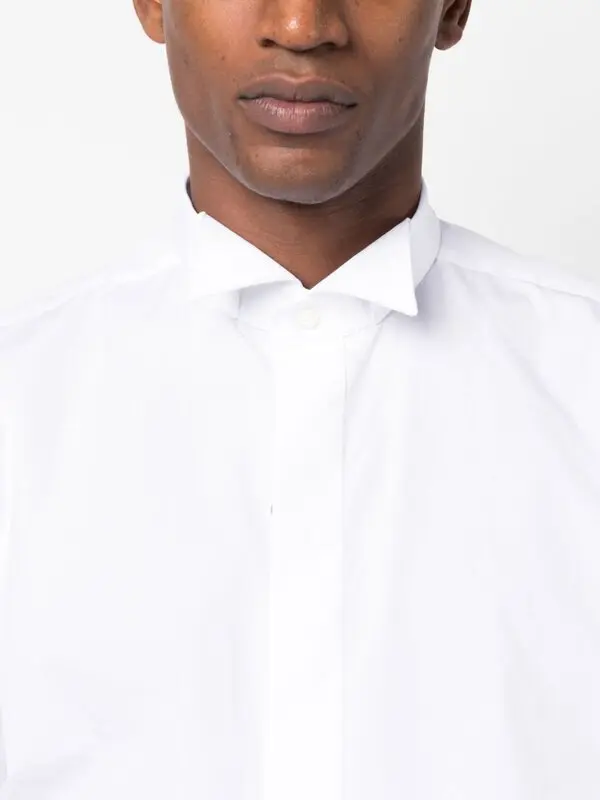 Canali Long-sleeved Cotton Shirt