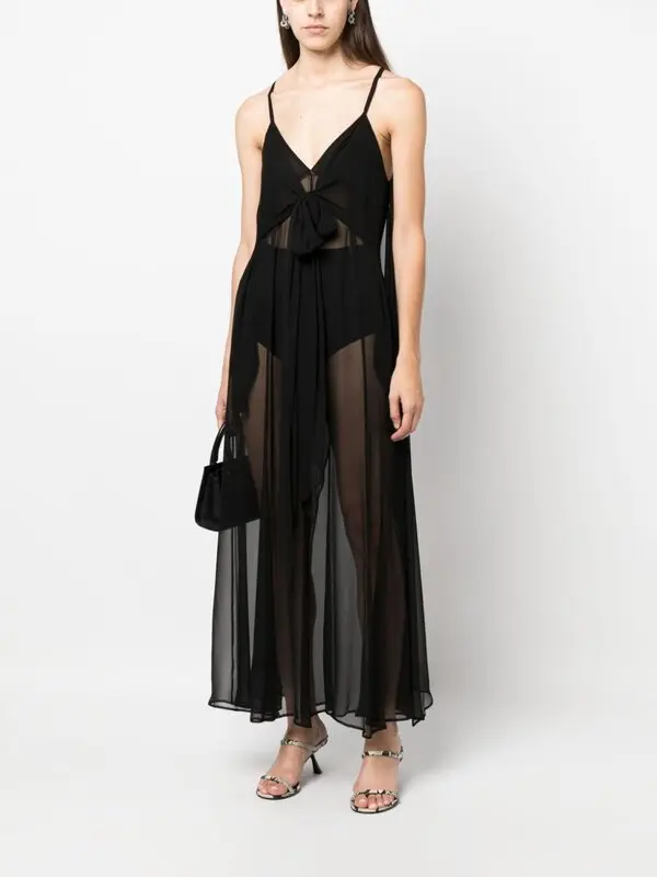 Filippa K Semi-sheer Silk Slip Dress