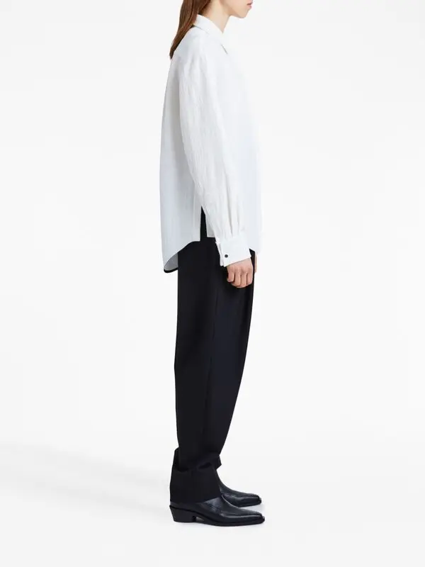 Proenza Schouler Crinkled Satin-finish Shirt