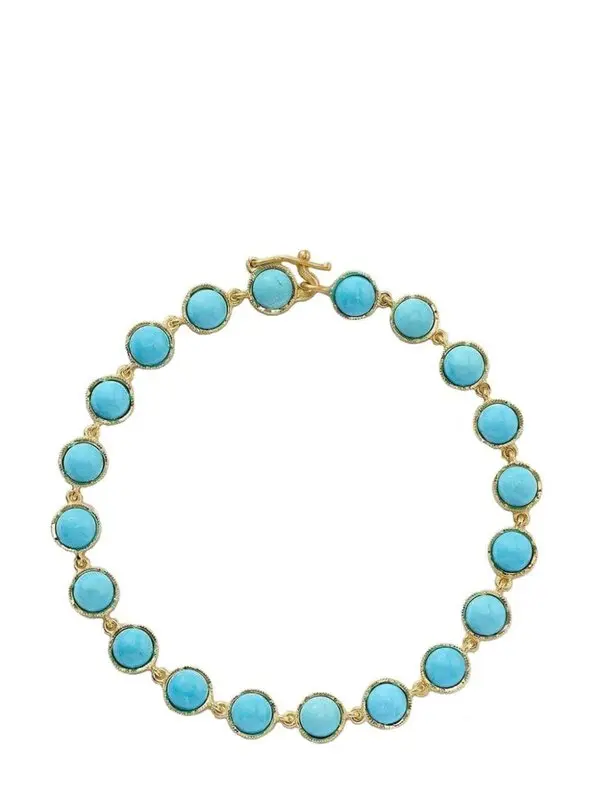 Irene Neuwirth 18kt Yellow Kingman Turquoise Bracelet - Gold