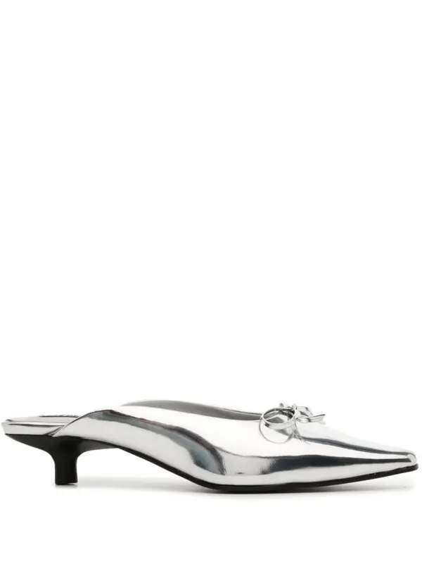 Senso Fenton Ii Patent Leather Mules - Silver