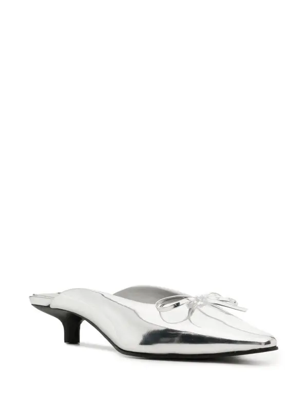 Senso Fenton Ii Patent Leather Mules - Silver