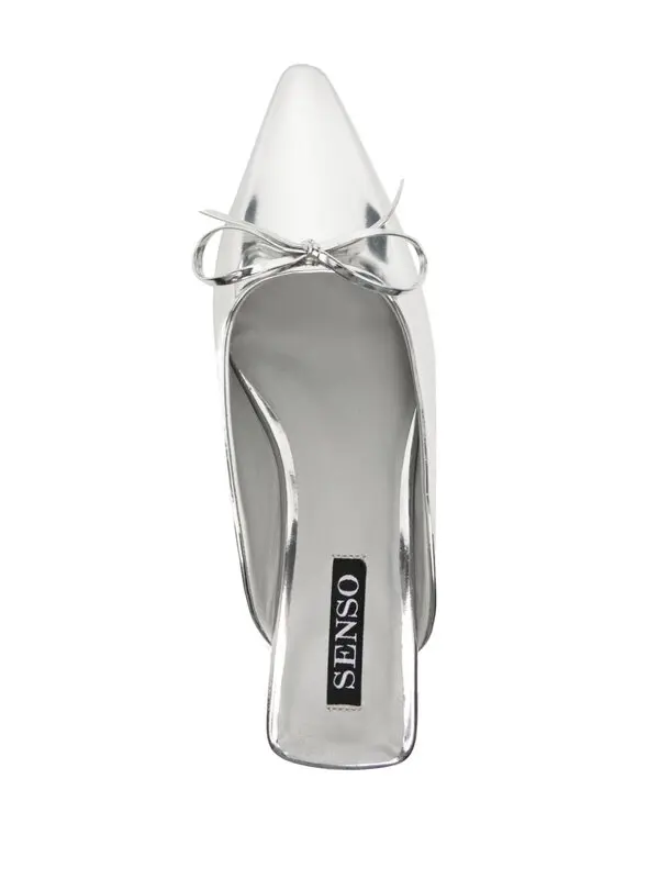 Senso Fenton Ii Patent Leather Mules - Silver