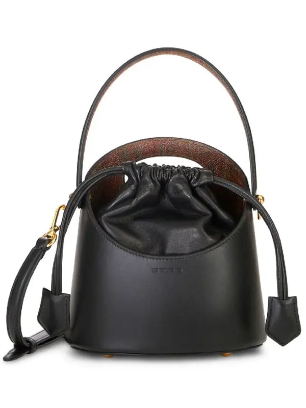 Etro Small Saturno Bucket Bag - Black
