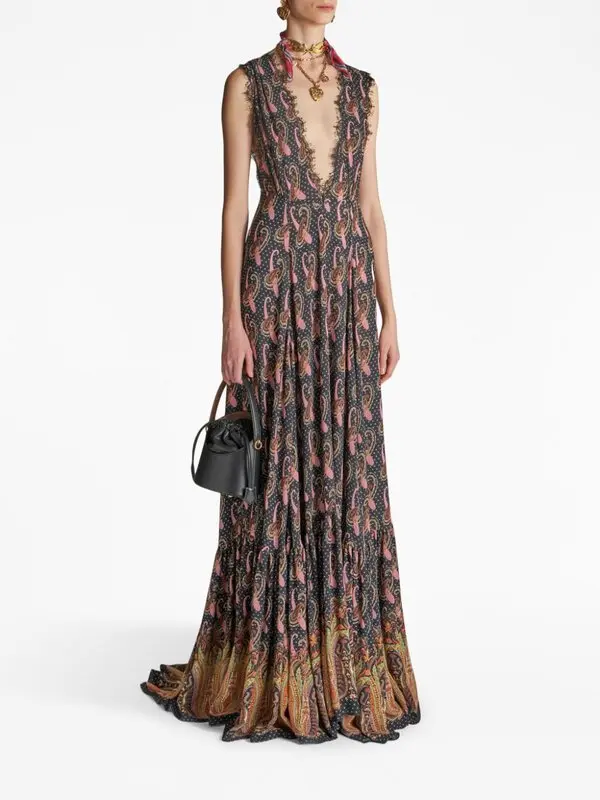 Etro Small Saturno Bucket Bag - Black