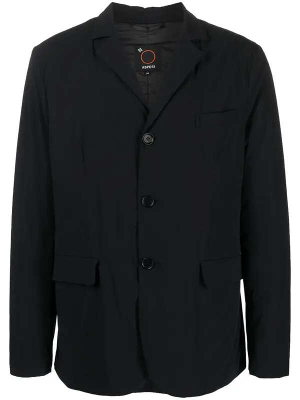 Aspesi Paperino Single-breasted Blazer - Black