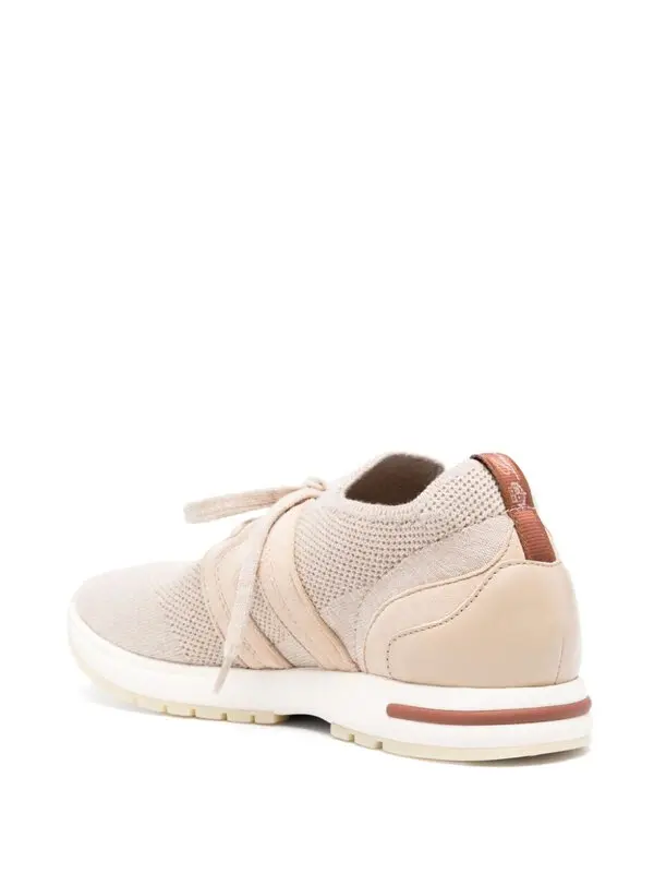 Loro Piana Lace-up Sock Sneakers - Neutrals