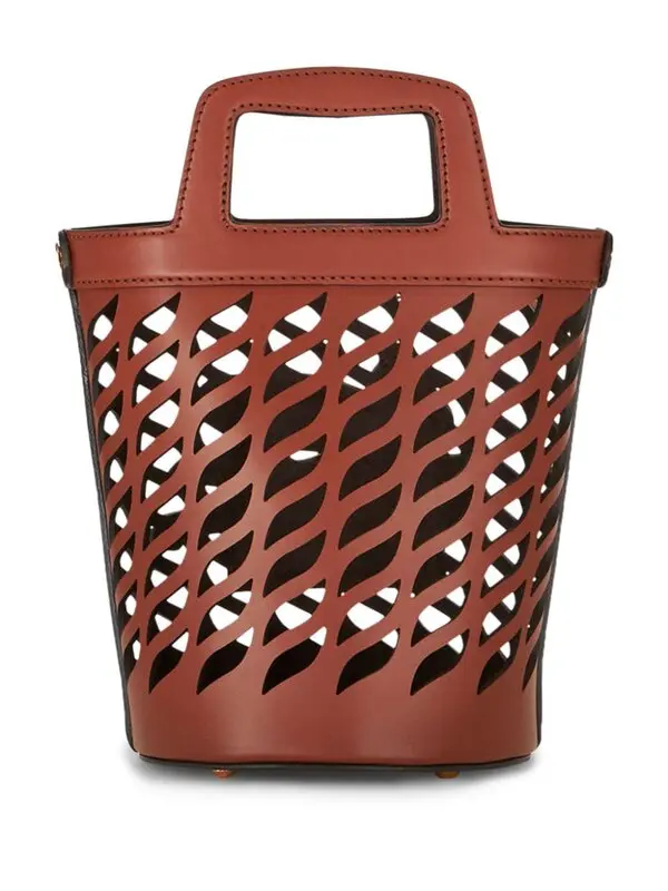 Etro Coffa Leather Bucket Bag - Brown