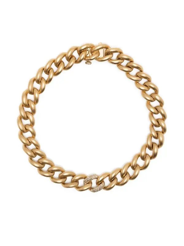 Shay 18k Yellow Pavé Diamond Chain Bracelet - Gold