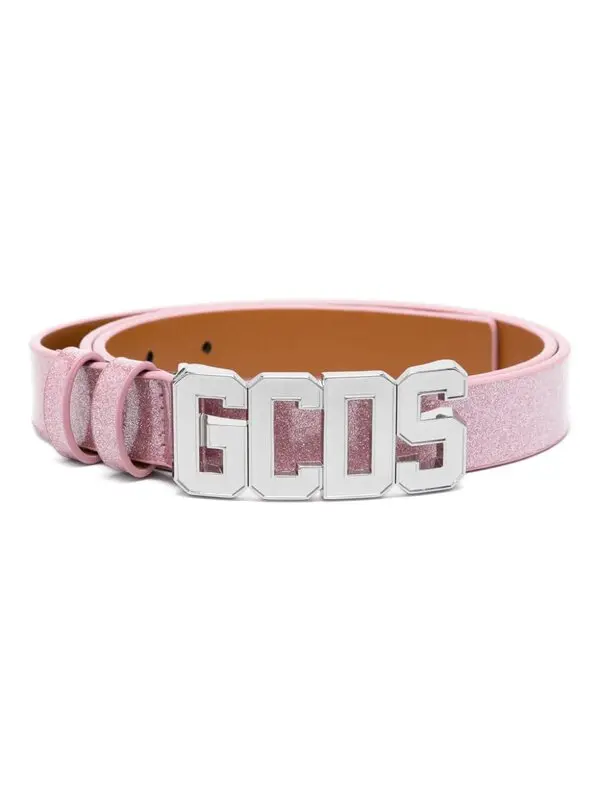 Gcds Logo Buckle Belt - Pink