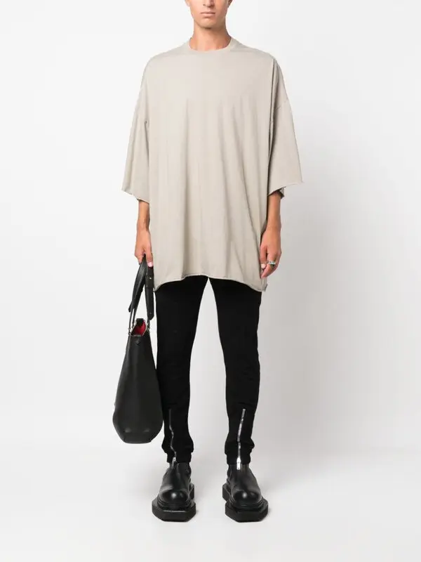Rick Owens Decorative-zip Cotton Trousers - Black