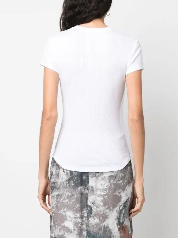 Isabel Marant Étoile Taomi Ribbed Cotton T-shirt - White