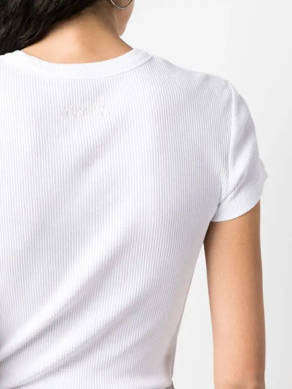 Isabel Marant Étoile Taomi Ribbed Cotton T-shirt - White