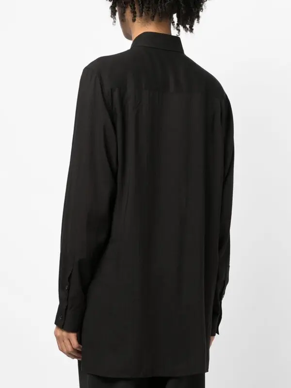 Yohji Yamamoto Pointed-collar Button-up Shirt