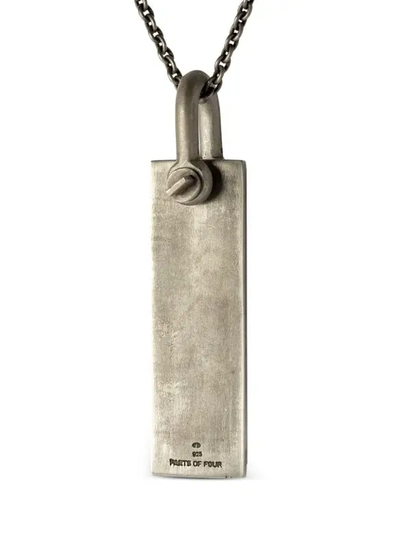 PARTS OF FOUR Plate Sterling Tanzanite Pendant Necklace - Silver