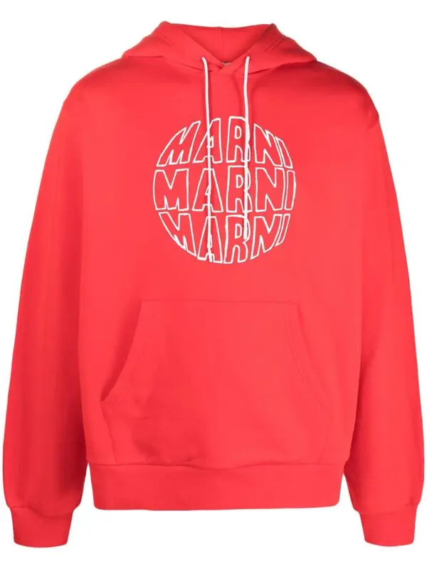 Marni Logo-print Cotton Hoodie